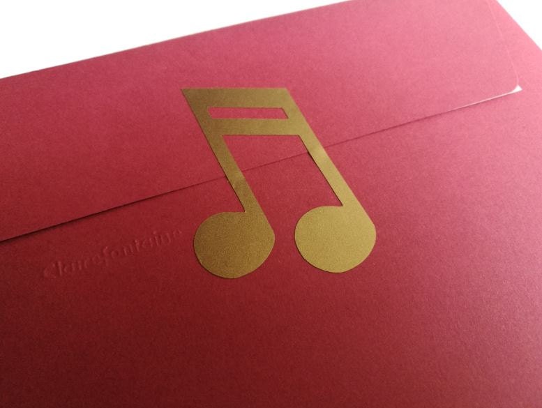 20 music note stickers music labels classical music Envelope | Etsy