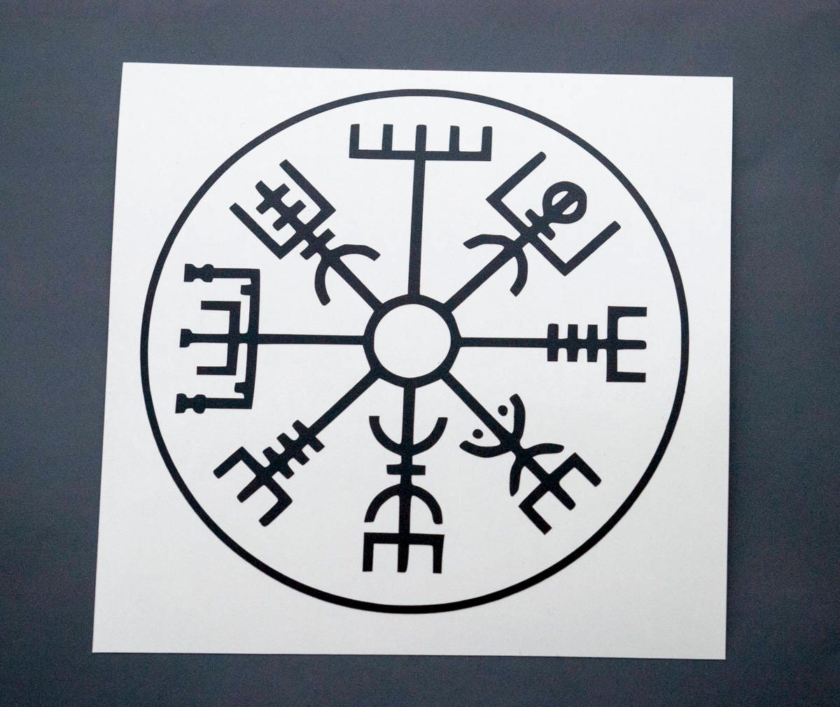 Norse rune compass decal norse rune sticker viking wall | Etsy