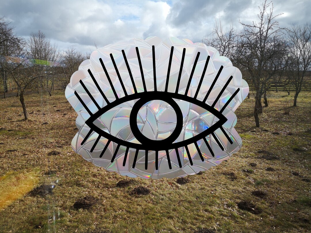Evil Eye Window Cling Suncatcher, Evil Eye Window Decal, Rainbow Maker ...