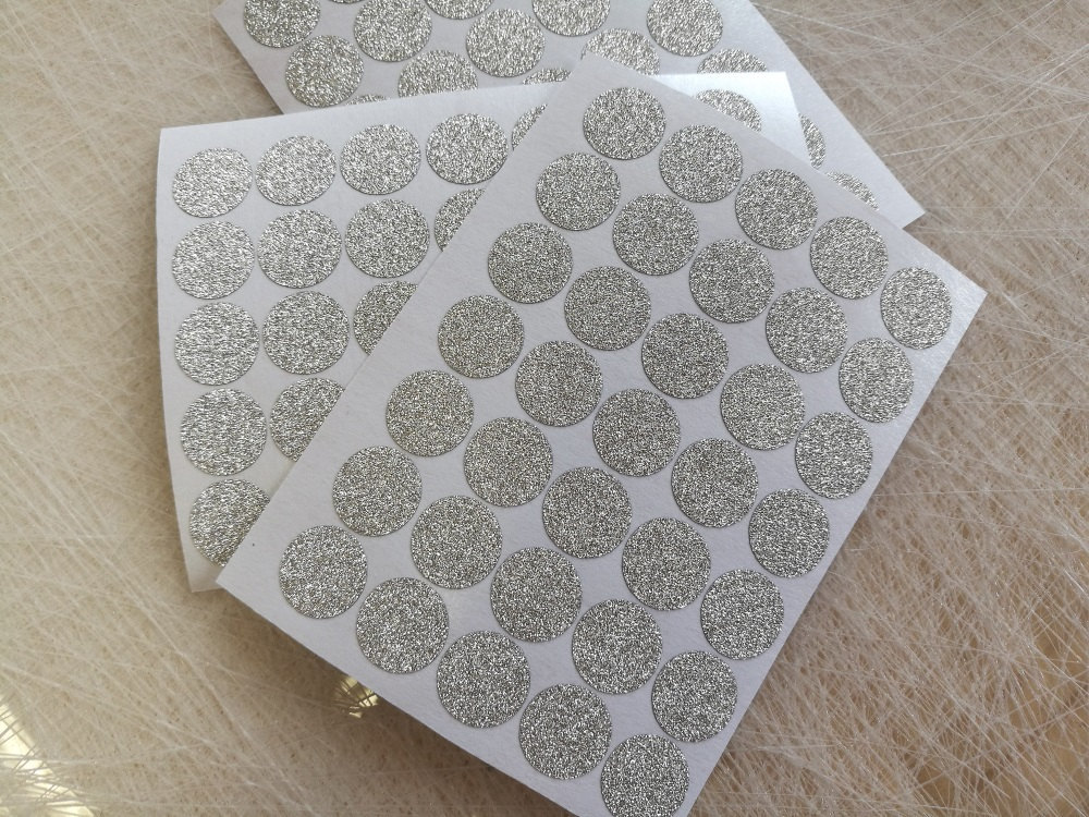 100 Gold/silver/copper Glitter Polka Dot Stickers, Glitter Envelope ...