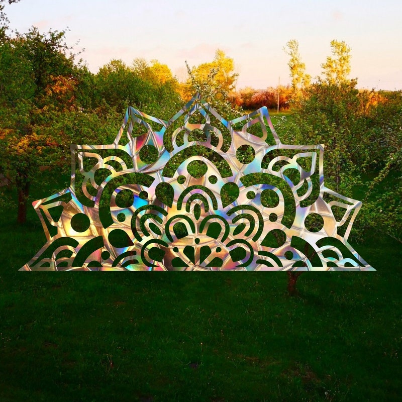 Half Mandala Wall Decal - Etsy