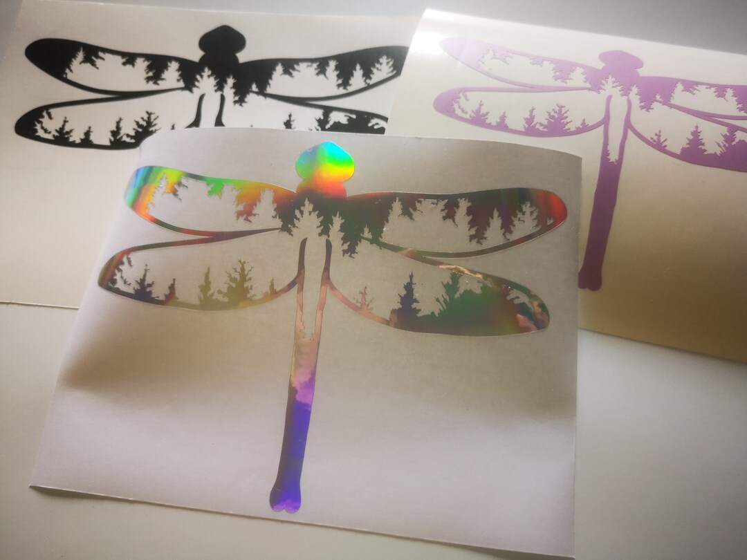 Dragonfly Decal, Car Window Sticker, Removable Vinyl Decal for Car ...