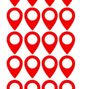 20 Map Marker Stickers, Traveling Markers, Map Route Stickers, Hiking ...