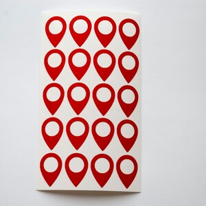20 Map Marker Stickers, Traveling Markers, Map Route Stickers, Hiking ...