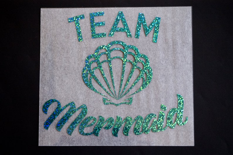 TEAM Mermaid Patch Iron on Shirt Design Diy Heat Transfer | Etsy