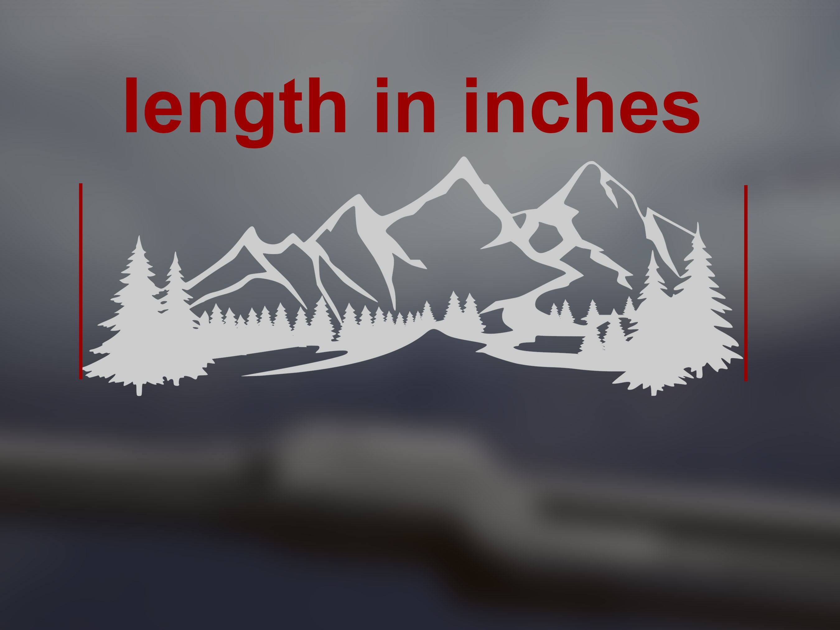 Car Windshield Sticker, Forest Sticker for Front Windshield Black ...