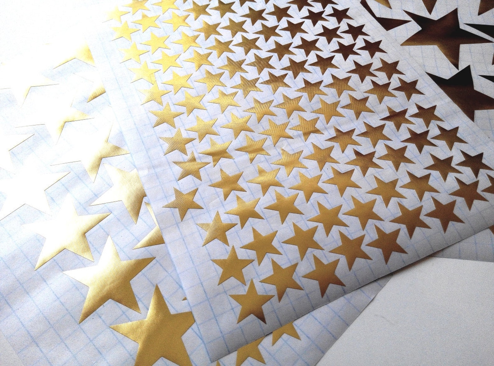 150 Gold Stars Wall Decal, Vinyl Sticker, Nursery Stars Decal, Vinyl ...