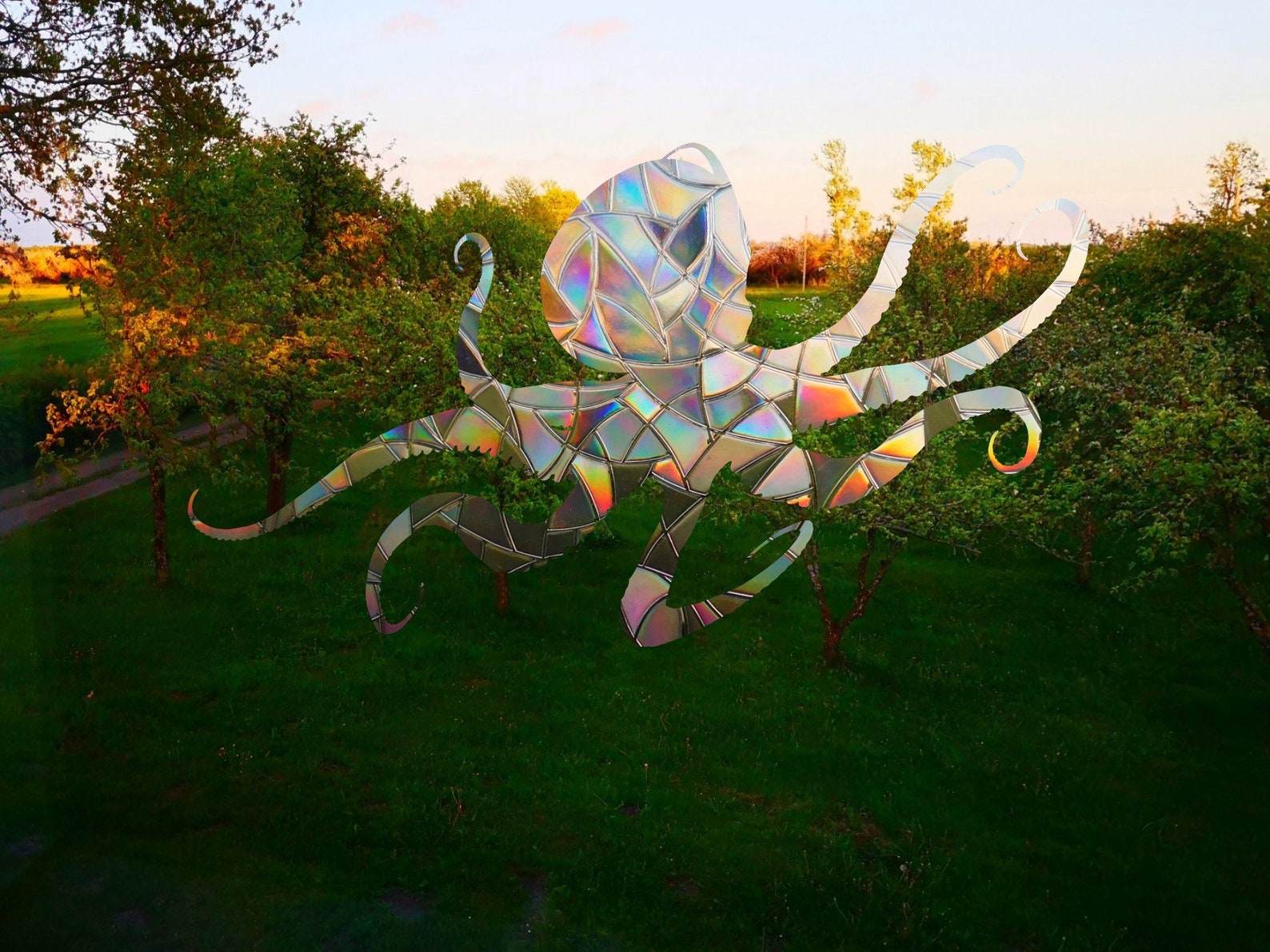 Octopus Suncatcher Octopus Window Decal Rainbow Maker - Etsy