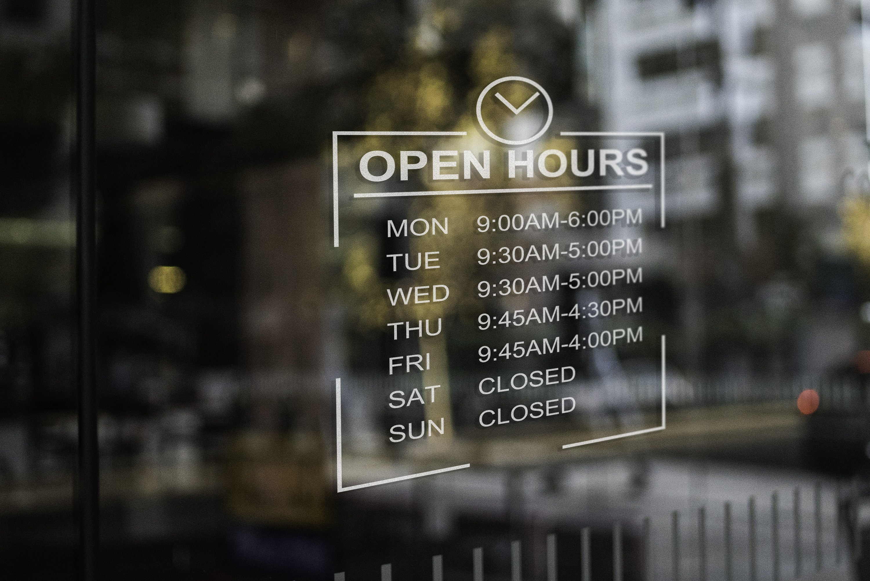 Custom Open Hours Sign Customizable Sign Store Opening - Etsy