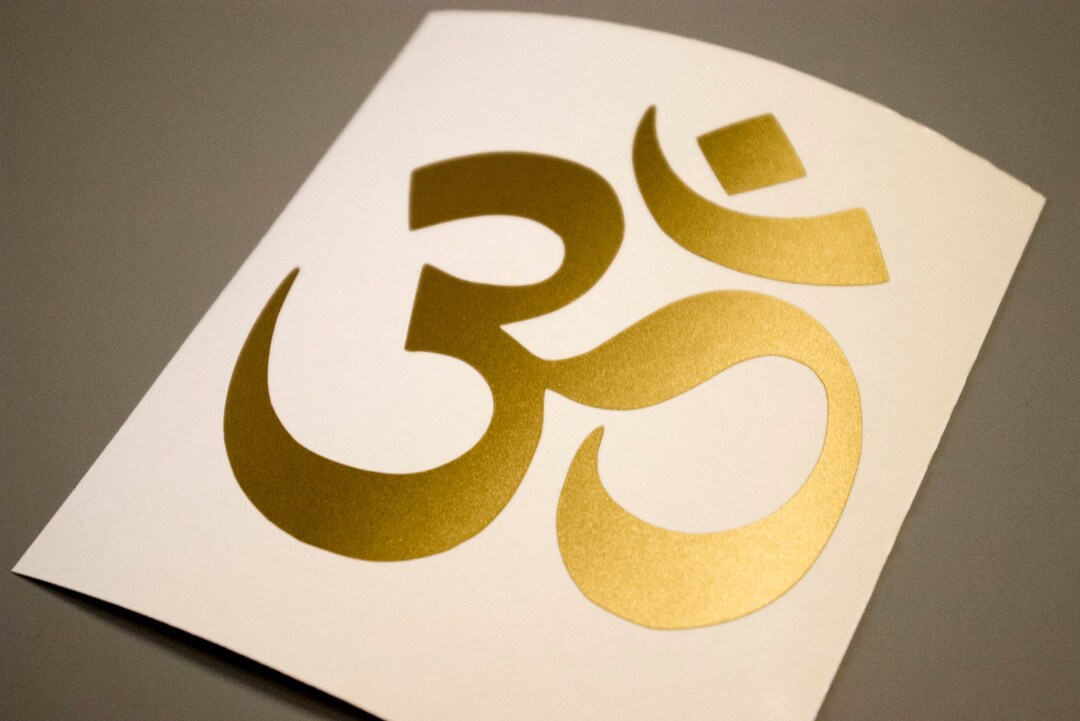 Om Vinyl Decal: Yoga Wall, Car Window Sticker, Ohm Decal, Aum Symbol - Etsy