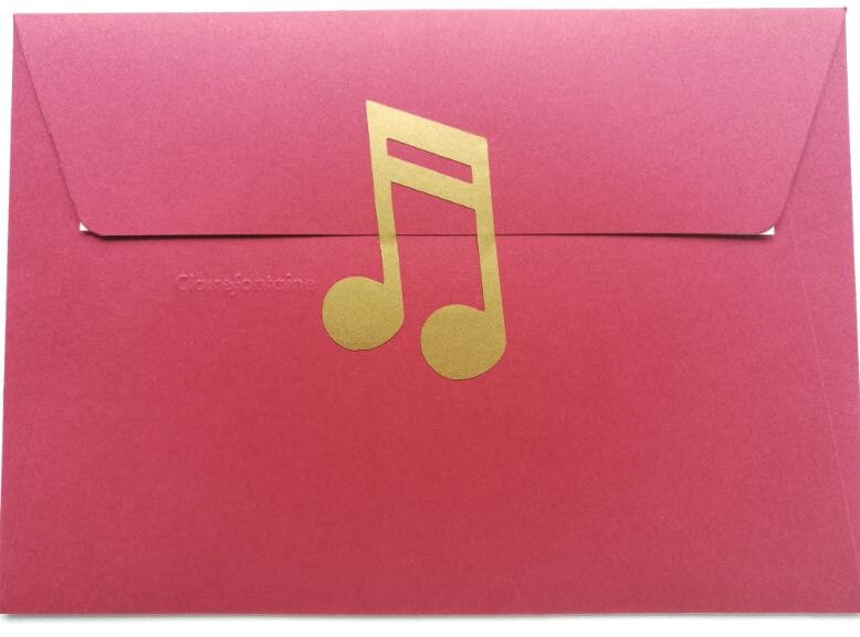 20 music note stickers music labels classical music Envelope | Etsy