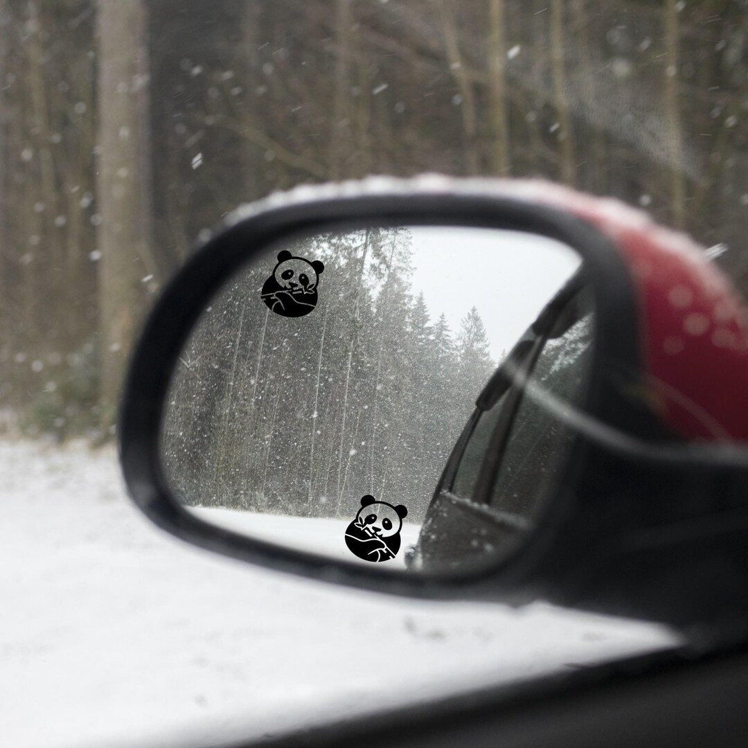 2x Panda Rear View Mirror Sticker Decal Animal Easter Egg Decal, Small ...