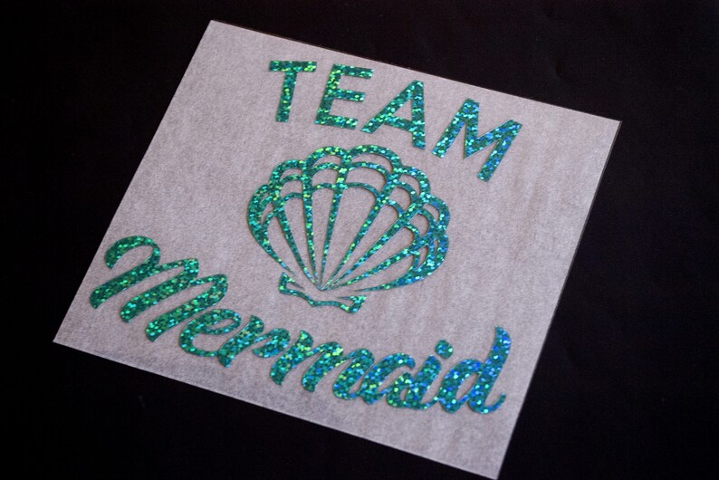 TEAM Mermaid Patch Iron on Shirt Design Diy Heat Transfer | Etsy