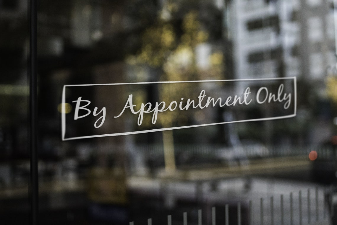 By Appointment Only Sign Salon Appointment Sign Visitor - Etsy