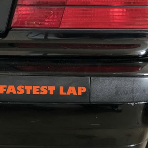 Fastest Lap Sticker Decal, Car Sticker, Removable Vinyl Decal for Car ...