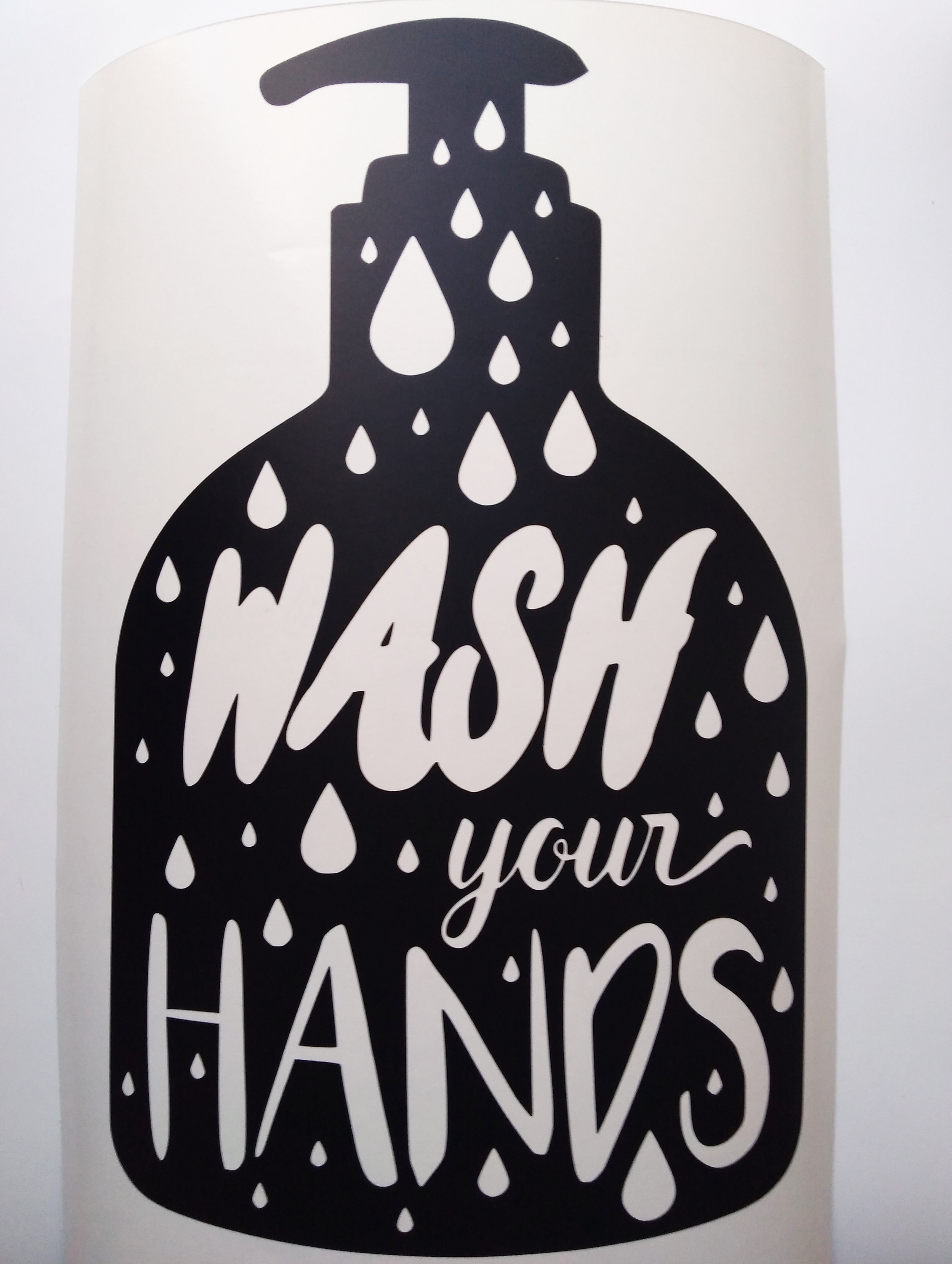Wash Your Hands Sticker Wash Hands Reminder Bathroom Decal | Etsy