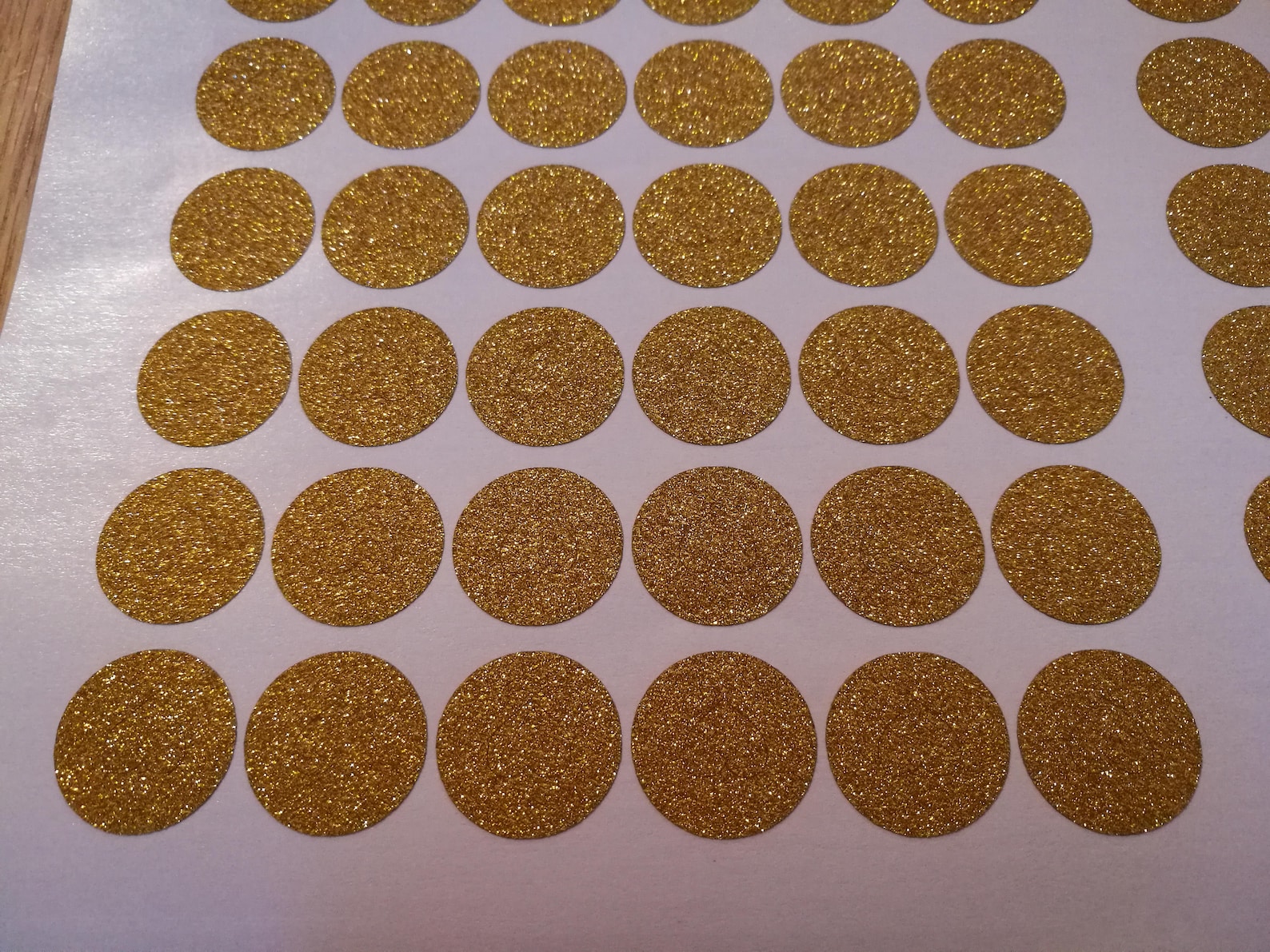 100 Gold/silver/copper Glitter Polka Dot Stickers, Glitter Envelope ...