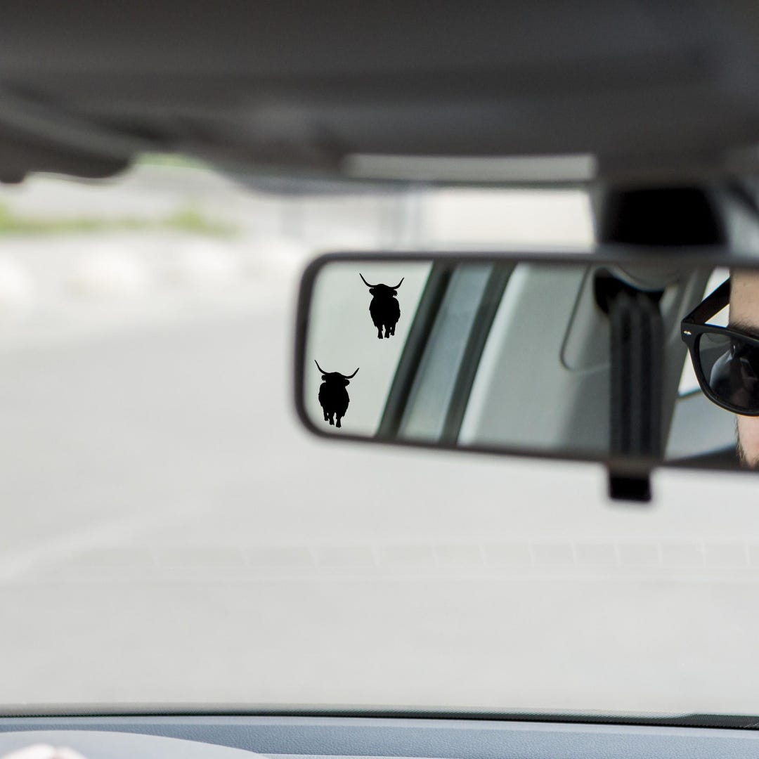 2x Highland Cow Easter Egg Decal, Small Sticker for Car Windshield ...