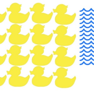 15 Rubber Ducky Decal, Duck Vinyl Wall Decals, Duck Wall Art ,removable ...