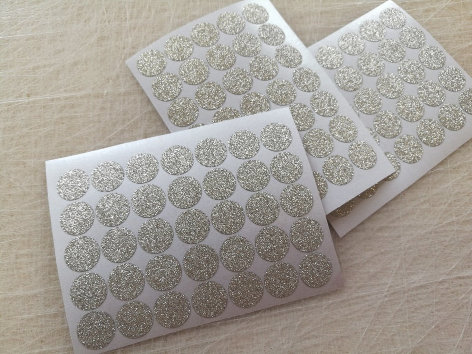 100 Gold/silver/copper Glitter Polka Dot Stickers Glitter | Etsy