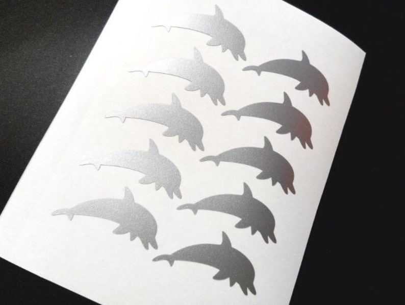 30 Delfin Aufkleber, Delfin Wandsticker, Kinderparty Aufkleber, Delfin ...