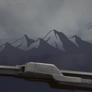 Small Car Windshield Decal, Black Dotted Band Sticker, Car Frit Sticker ...