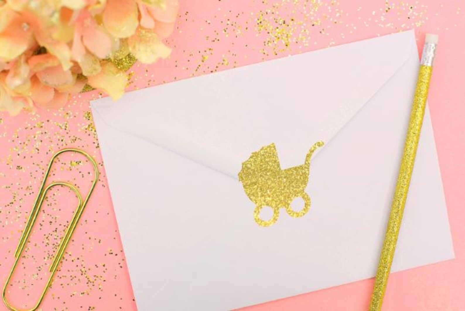 Baby Shower Invitation Envelope Seals 20 Glitter Baby - Etsy