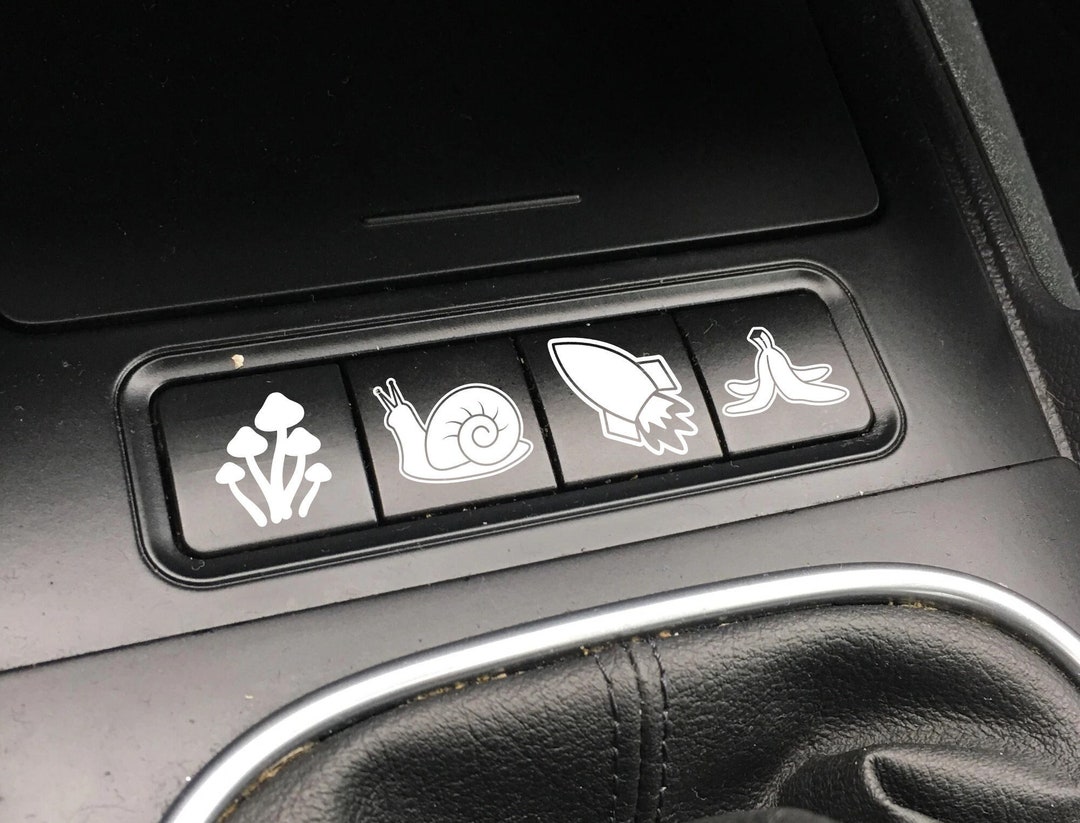 Set of 4 Blank Button Stickers, Blank Button Decals, Removable Sticker ...