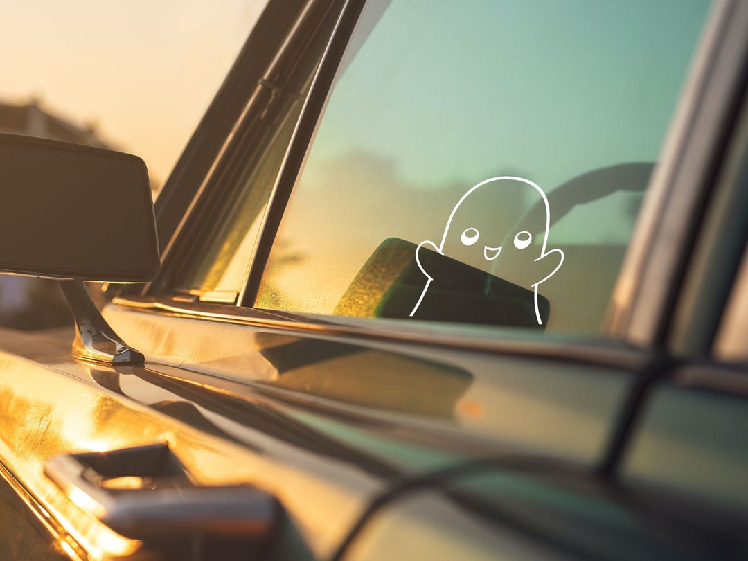 Cute Ghost Peeking Car Decal Peeker Sticker Car Window - Etsy