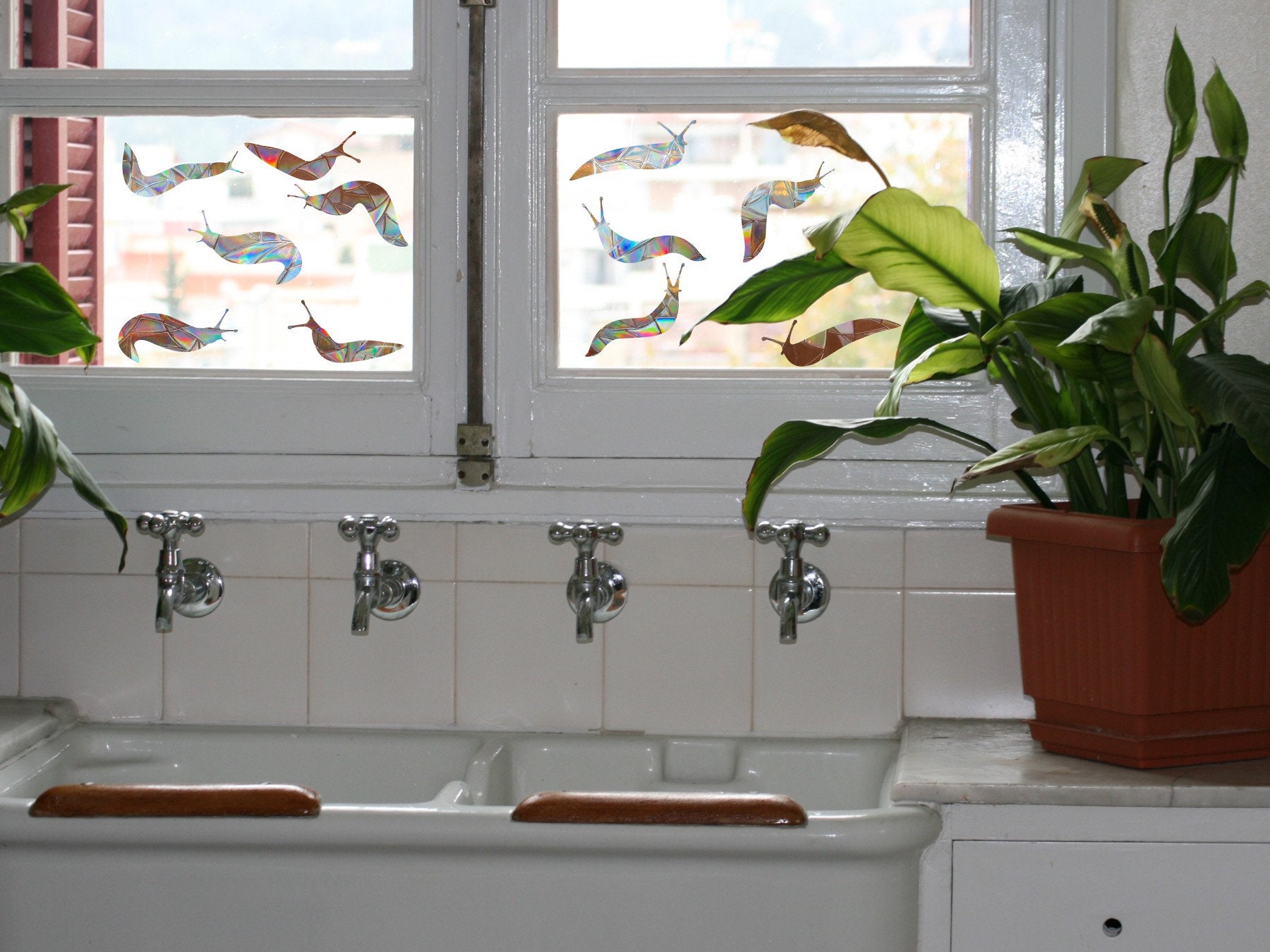 12 Slug Snales Suncatchers Snail Window Decal Rainbow Maker - Etsy