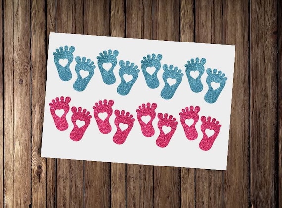 15 Baby Feet Stickers Baby Shower Envelope Seals Gender | Etsy