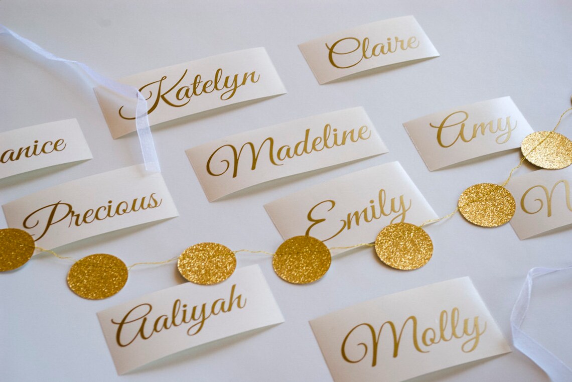 Custom Gold Name Sticker Wedding Invitation Seals - Etsy