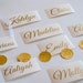 Custom Gold Name Sticker Wedding Invitation Seals - Etsy