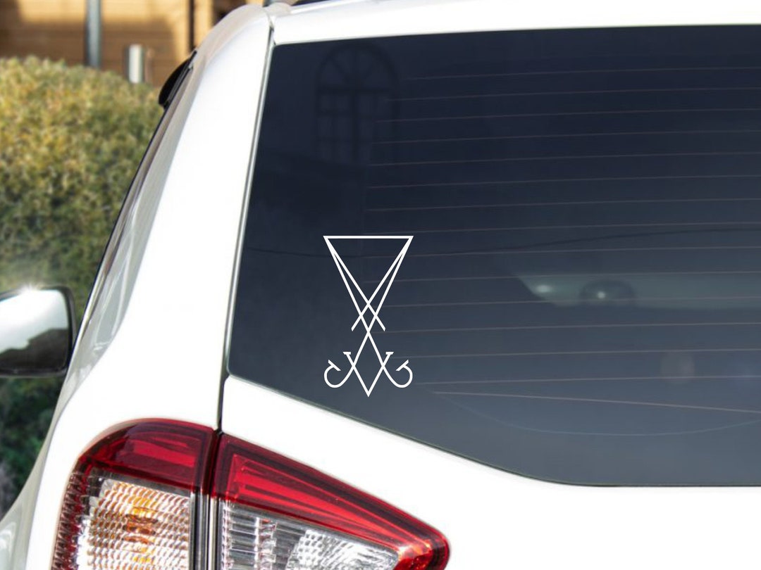 Sigil of Lucifer Decal, Car Window Sticker, Removable Vinyl Decal for ...