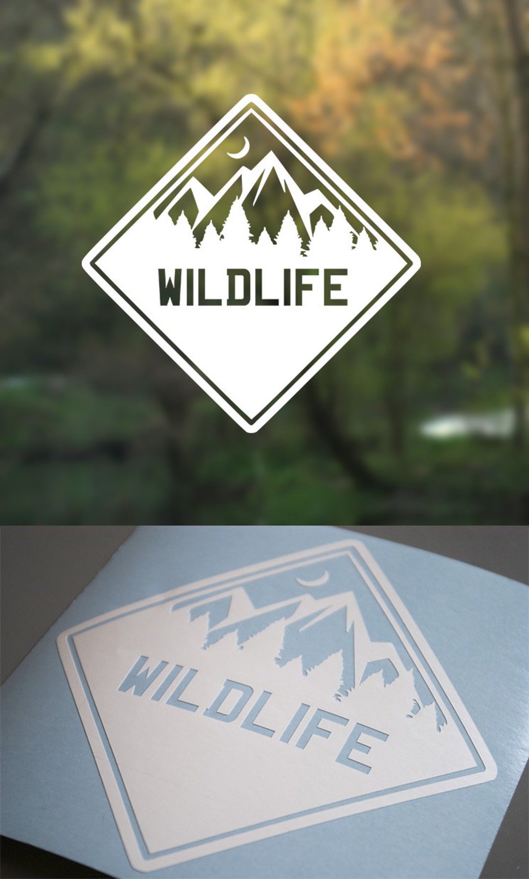 Wildlife Vinyl Decal - Car Sticker - Laptop Sticker - Window & Bumper ...