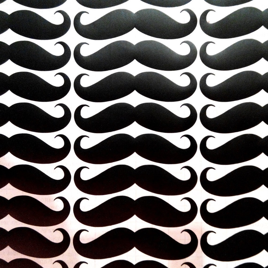 100 Moustache Stickers Mustache Wall Decals Repeatable - Etsy