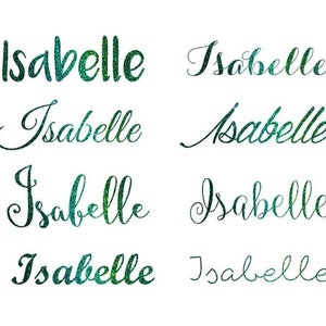 DIY Custom Name Iron On, Glitter Name Heat Transfer Design, Diy Heat ...