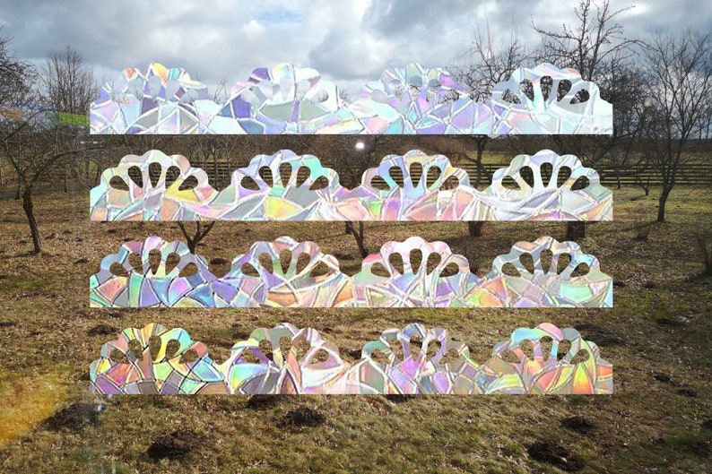 Lace Border Suncatchers, Window Pane Decorative Decal, Rainbow Maker ...