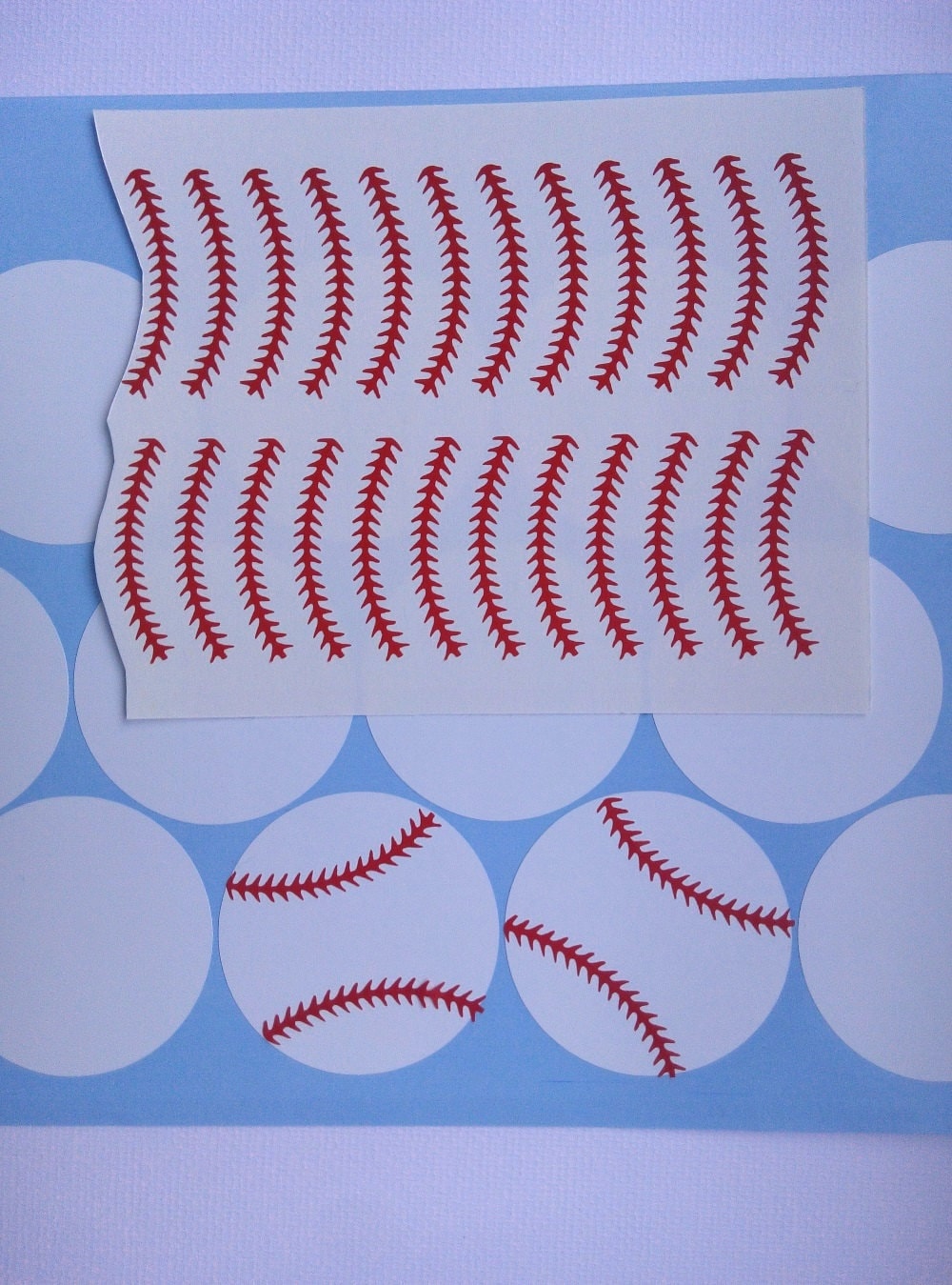 20 DIY Baseball Stickers Sports Theme Party Baseball or - Etsy