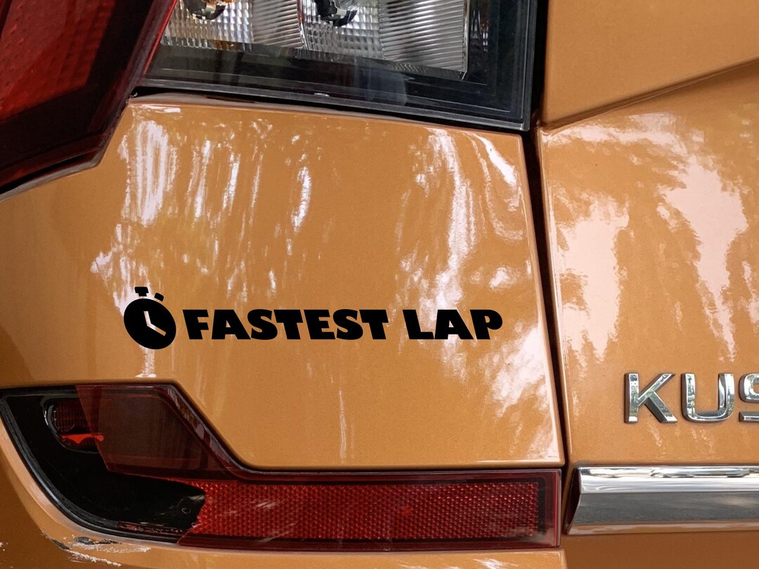 Fastest Lap Sticker Decal, Car Sticker, Removable Vinyl Decal for Car ...