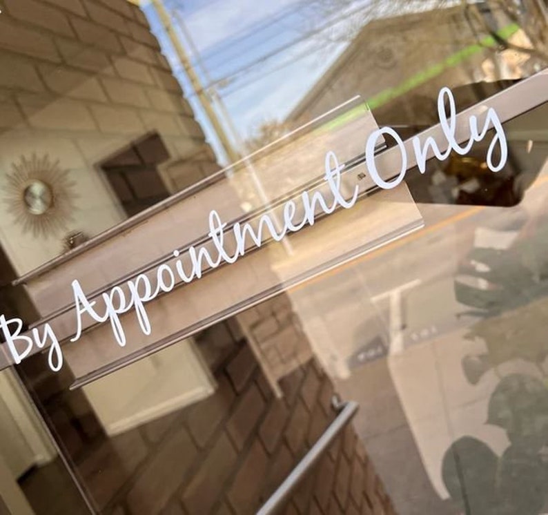 By Appointment Only Sign Salon Appointment Sign Visitor - Etsy