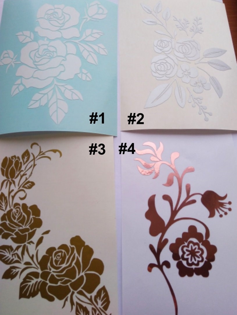 Rose Decal Flower Sticker Floral Car Window Sticker Blossom - Etsy