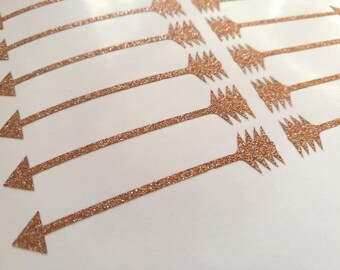 24 Rose Gold Key Stickers Glitter Envelope Seals Wedding | Etsy