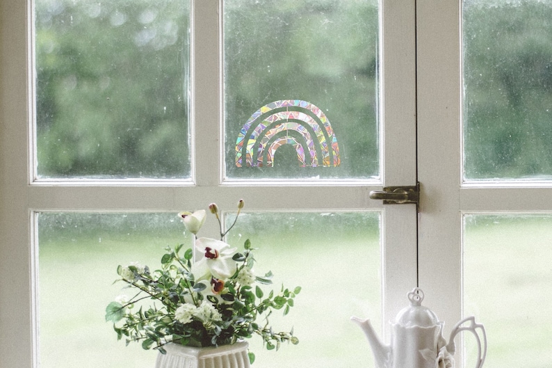 Rainbow Suncatcher, Rainbow Window Decal, Rainbow Maker, Suncatcher for ...