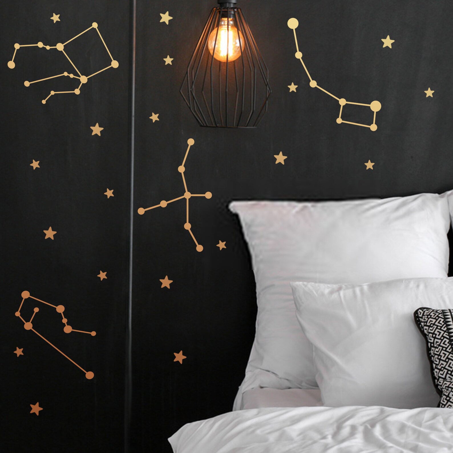 Zodiac Constellation Wall Stickers, Star Decals, Astronomy Wall Art ...