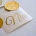 Custom Gold Name Sticker Wedding Invitation Seals - Etsy