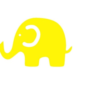 20 Elephant Stickers, Elephant Wall Stickers, Elephant Birthday, Baby ...