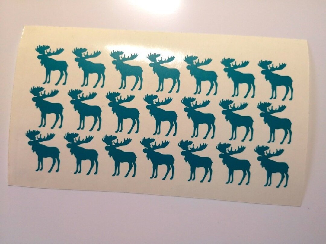 20 Moose Stickers, Woodland Theme Birthday Party Envelope Seals, Gift ...