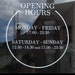 Opening Hours Sign. Gold Lettering Sign, Storefront Hours Sign, Store ...