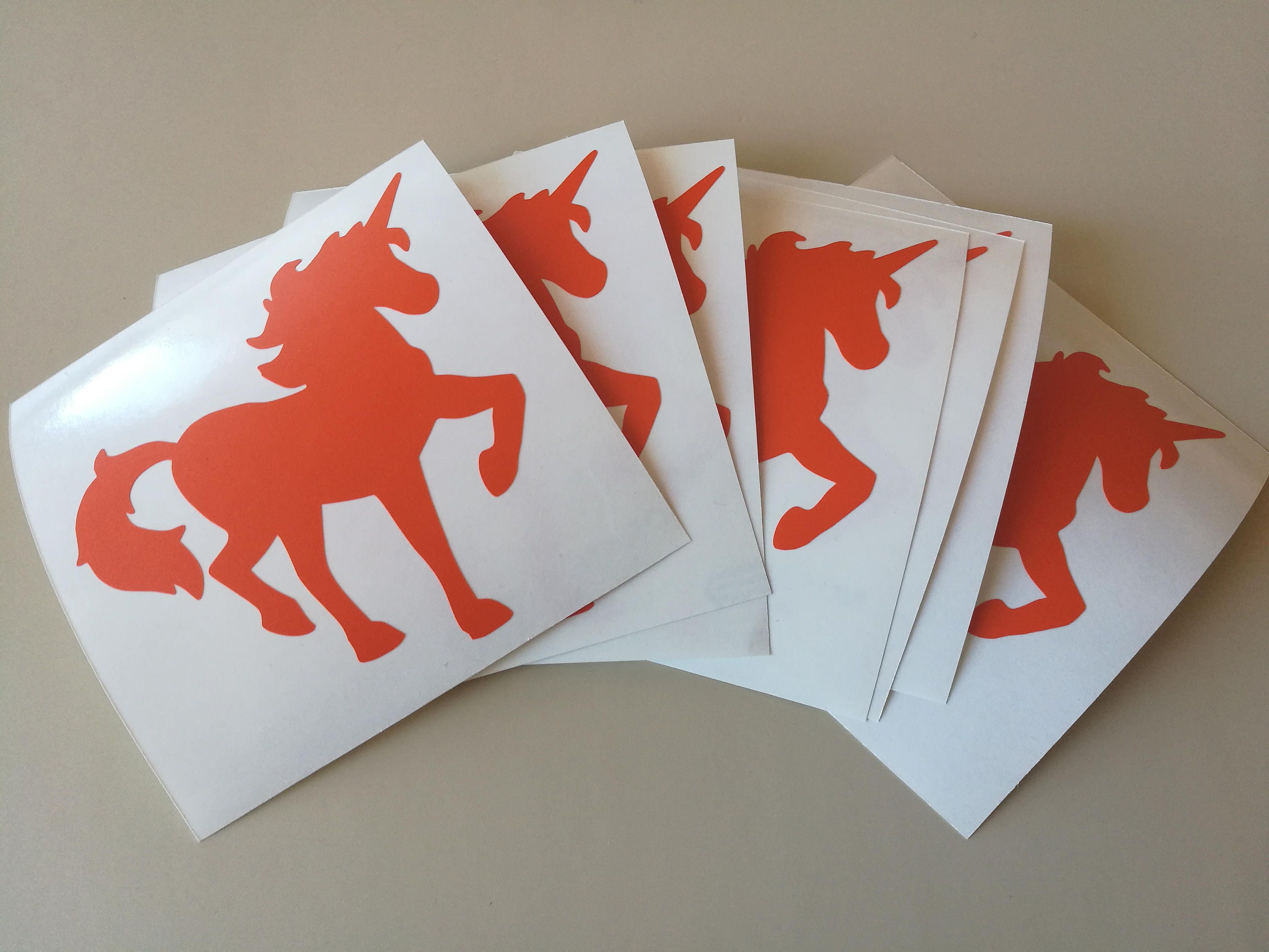 20 Unicorn Decals, Unicorn Stickers, Removable Wallpaper, Decorative ...